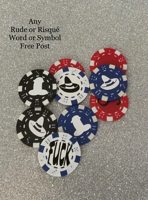 Personalised Golf Ball Marker Golf Trophy Prize Rude Risqué F**K Poker ...