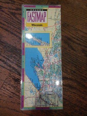 Wisconsin FastMap Laminated Fold Map (FM) | eBay