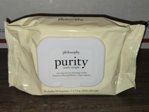New! 30 pk Philosophy Purity Made Simple One-Step Facial Cleansing ...