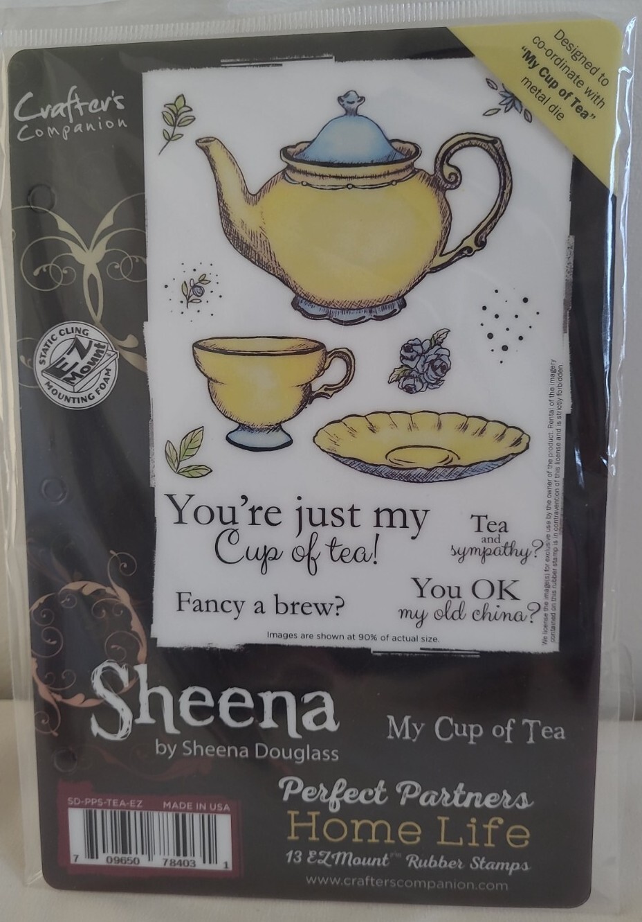 Crafter's Companion "My Cup Of Tea" By Sheena Rubber Stamps | eBay
