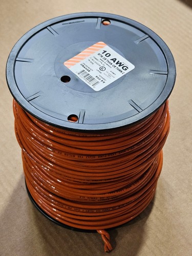NEW IUSA Wire #10 THHN MTW THWN-2 Stranded Orange Copper Wire 500ft ...