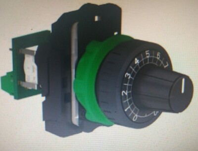 Schneider COMPLETE POTENTIOMETER Ø22 1W Head & Mounting Base- 10000 Or ...