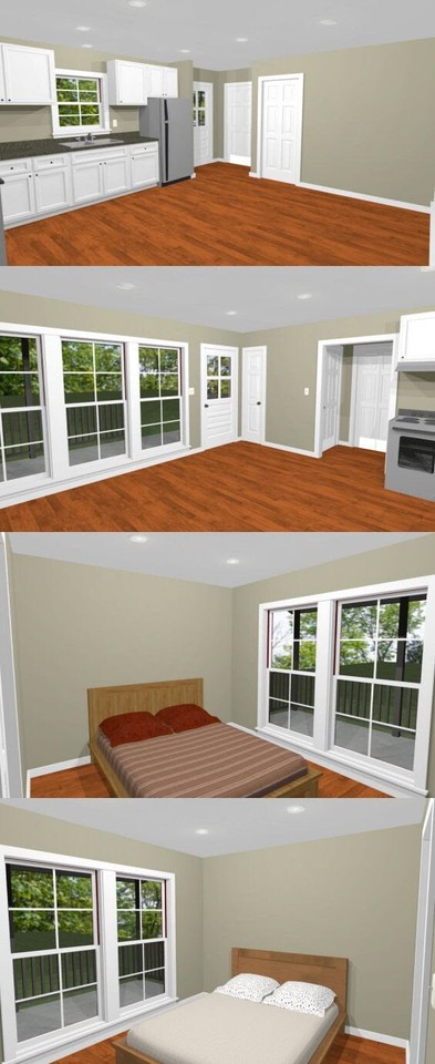 48x16 House - 2 Bedroom 2 Bath - 768 sqft - PDF Floor Plan - Model 1 | eBay