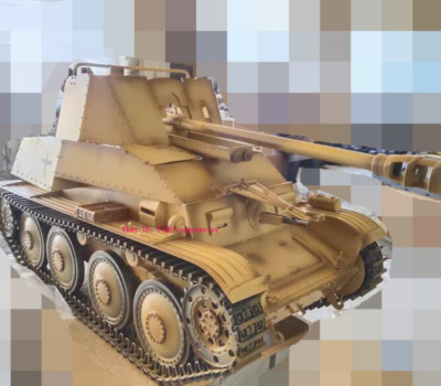 GO-TRUCK 1/6 German WWII Weasel Tank Metal Sd.Kfz.13 Sand Color For 12 ...