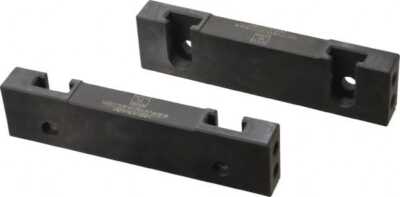 1 Pair Snap Jaws 6HSJ-100 Hard Steel Vise Jaws with Step, fits 6" Vise ...