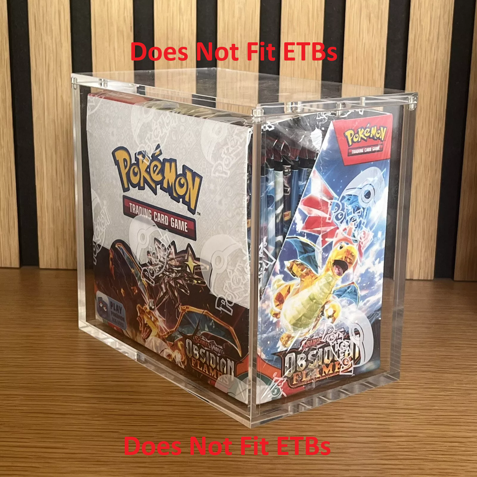 Pokemon Booster Box Acrylic Display Case Magnetic 99% UV Rejection | eBay