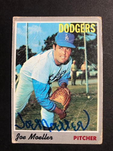 Joe Moeller Dodgers signed 1970 Topps baseball card #97 Auto Autograph ...
