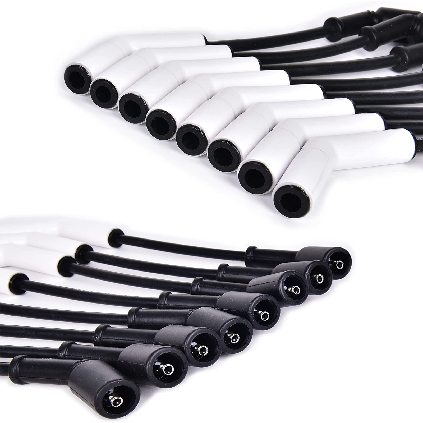 9070C Ceramic Boot Spark Plug Wires Set For Chevy 4.8L 5.3L 6.0L LS3 ...