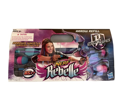 Nerf Rebelle Secrets & Spies 3 Arrows Refill Pack Whistle Through the ...
