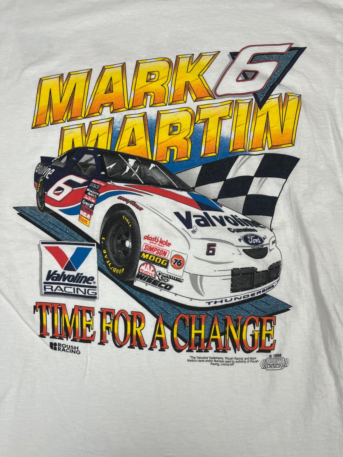 Vintage 90's Mark Martin Valvoline NASCAR Racing - Gem
