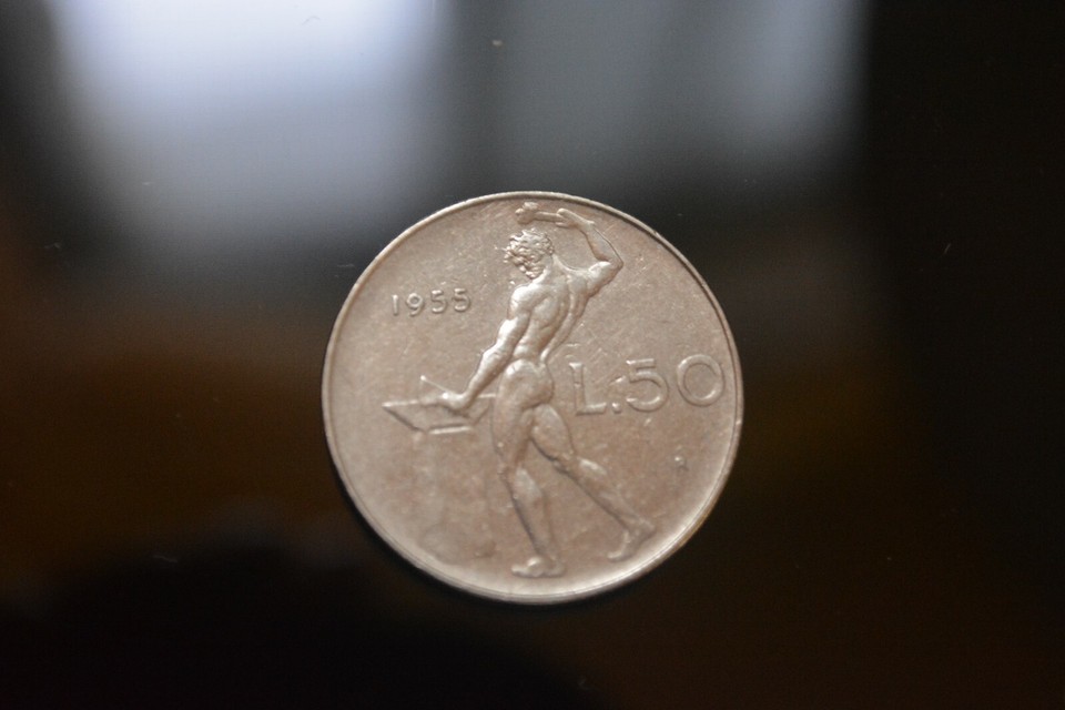 Old Italy 1955 L.50 . Repvbblica Italiana rare coin | eBay
