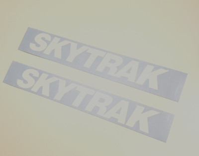 Skytrak Telehandler Decals Stickers 27"X4" Pair Gloss WHITE FAST USA | eBay
