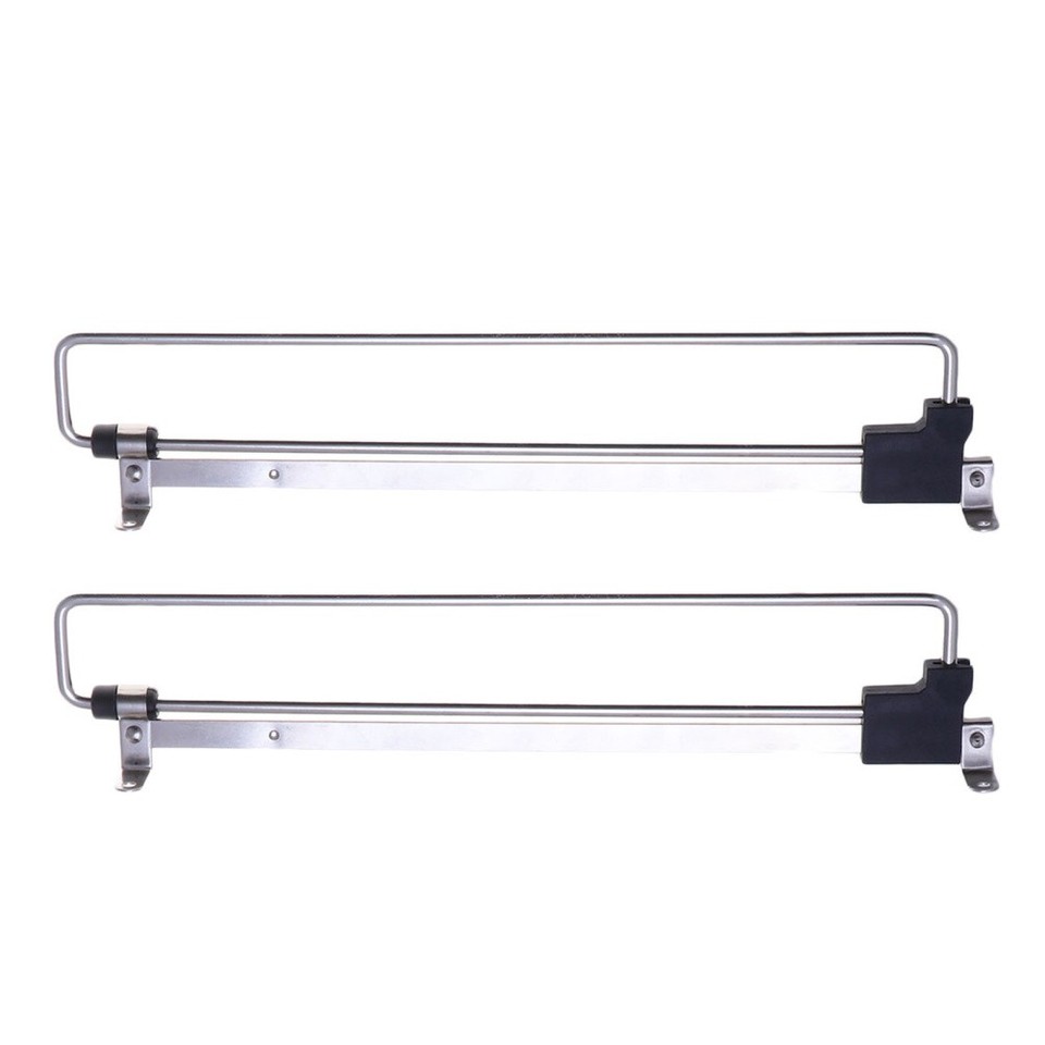 2 Pcs Pull Out Closet Rod for Heavy Clothes Rail System Bedroom Storage ...