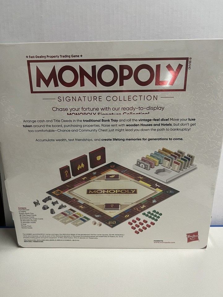 Monopoly Signature Collection New Board Game Hasbro - Sealed | eBay