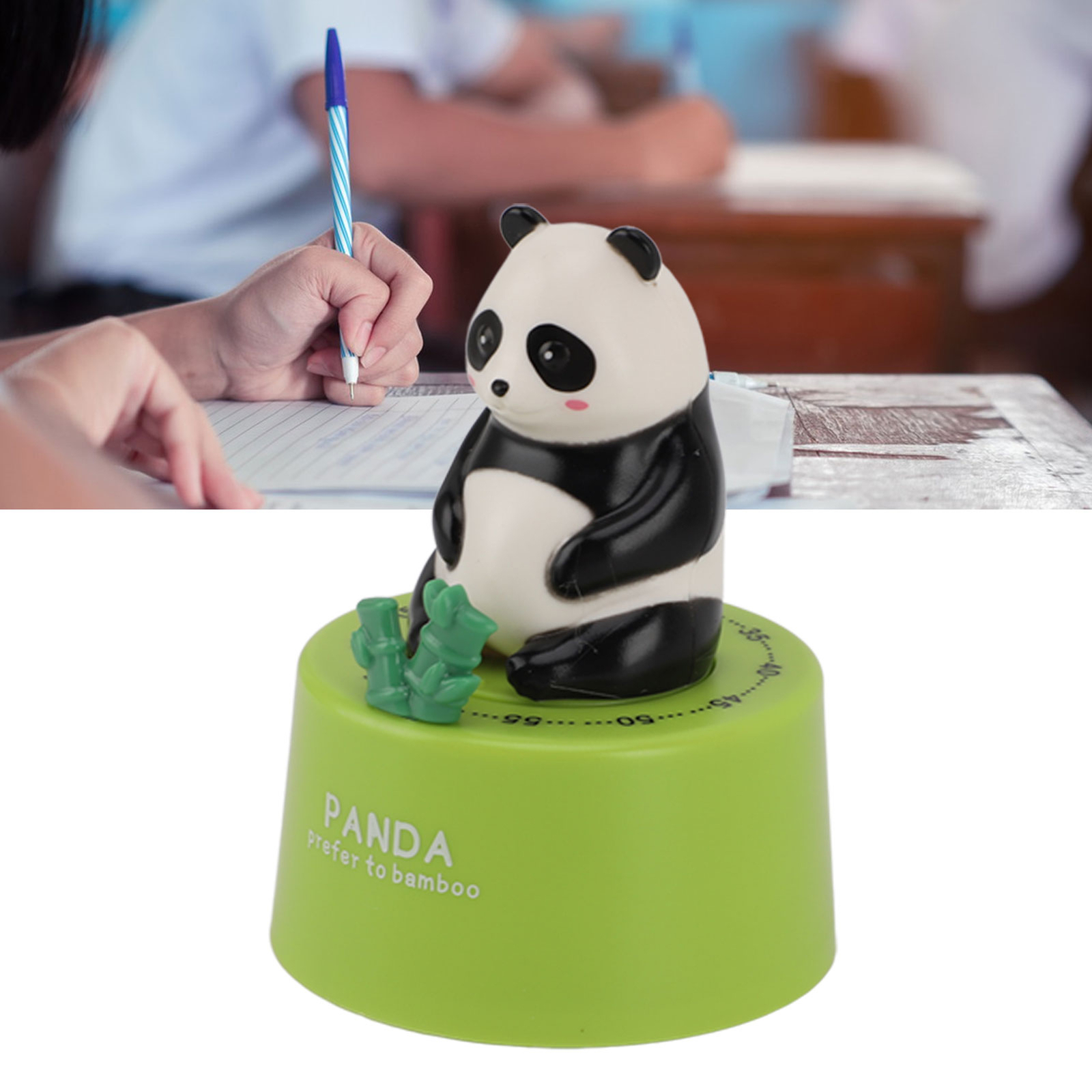 (Panda With Green Base)Mechanical Countdown Timer 60 Minutes Cute ...