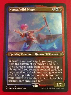 1x Neera, Wild Mage | FOIL-ETCHED | Battle for Baldur's Gate | MTG ...