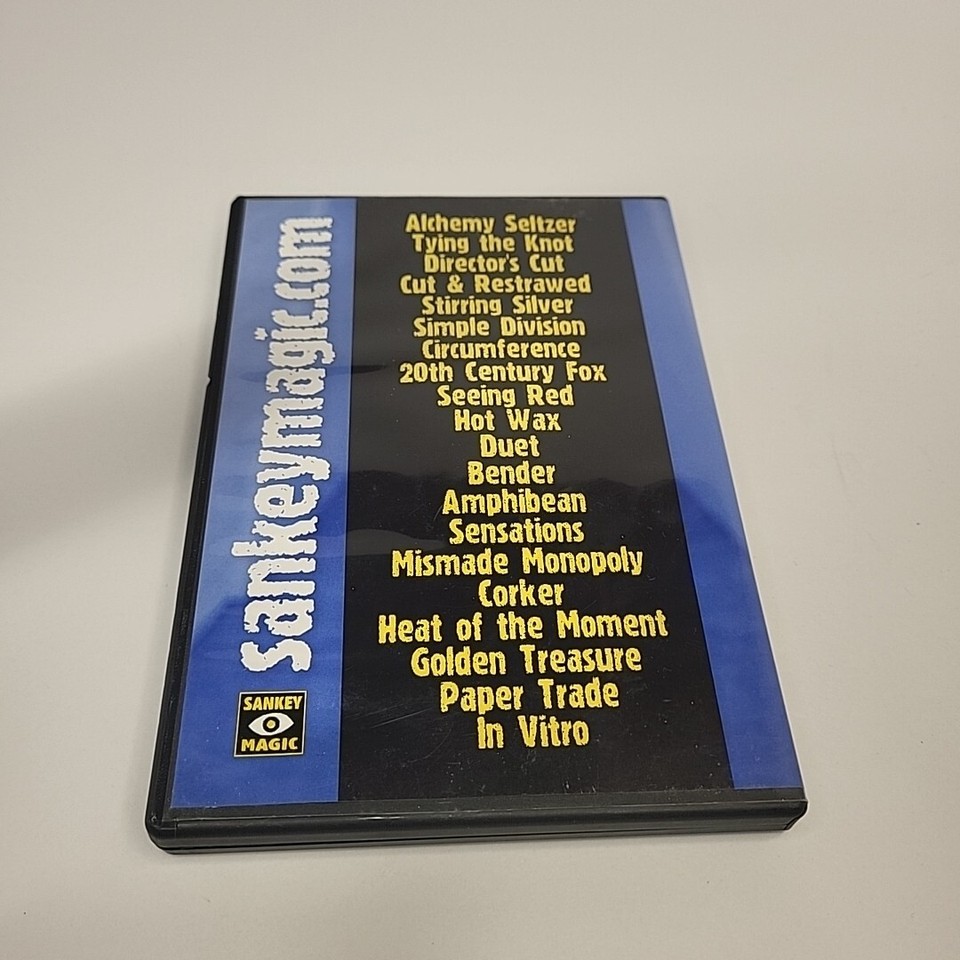 Sankey Magic: Sankey's Best Magic With Ordinary Objects DVD, Like New ...