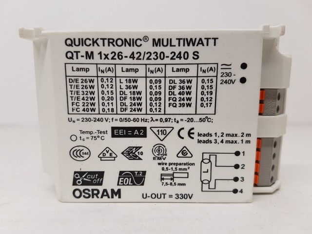 OSRAM Quicktronic Qtp-m 1x26-42/230-240 günstig kaufen | eBay