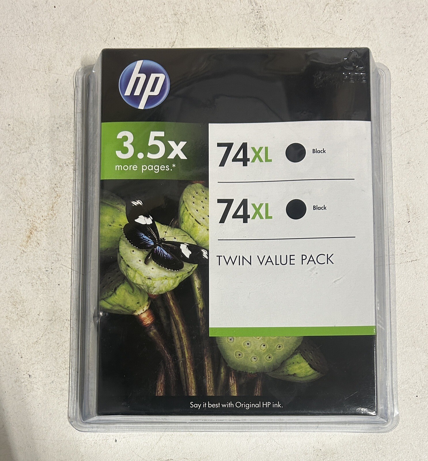 TWIN PACK Genuine HP 74XL Black High Yield Ink Cartridge OEM * 2 ...