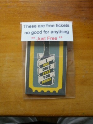 NOVELTY GIFT / GAG / JOKE FREE TICKETS | eBay Australia