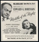 1956 Edward G Robinson Gena Rowlands photo Middle of the Night vintage ...