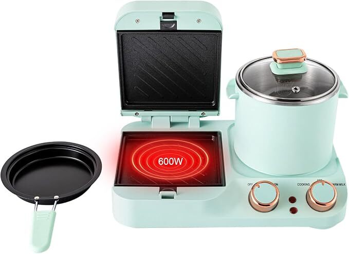 3 in 1 Breakfast Station Multifunction Breakfast Machine Sandwich Maker ...