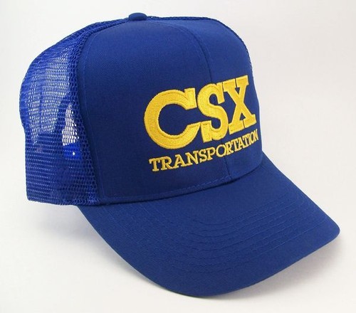 CSX Transportation Railroad Embroidered Mesh Cap Hat #40-3022M CHOICE ...