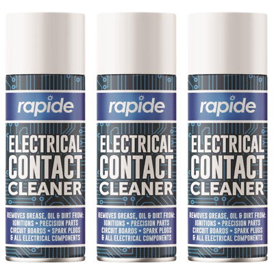 3 X 200ML Electrical Contact Cleaner Switch Clean Aerosol Spray Can ...