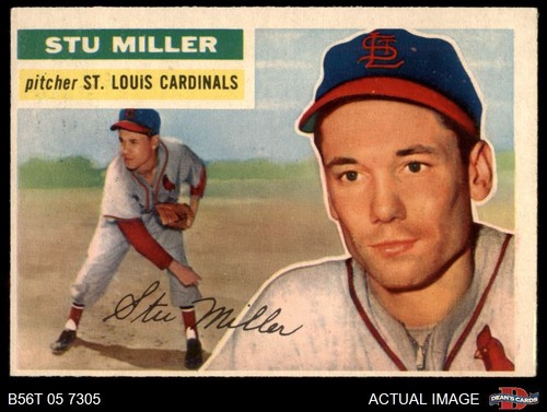 1956 Topps #293 Stu Miller Cardinals 3 - VG | eBay