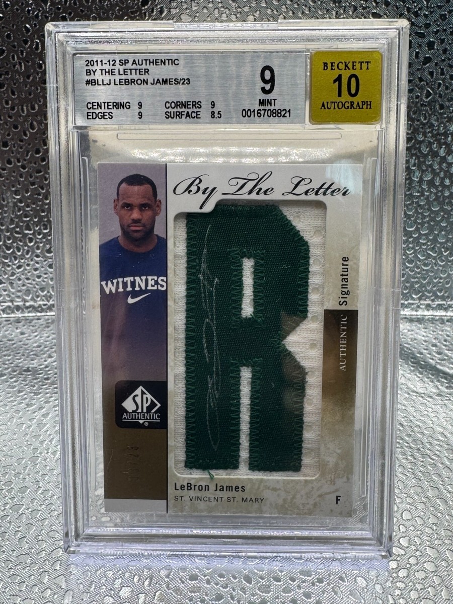 Lebron James Autograph On Paper 2004 05 Upper Deck Trilogy 1 2 Combo