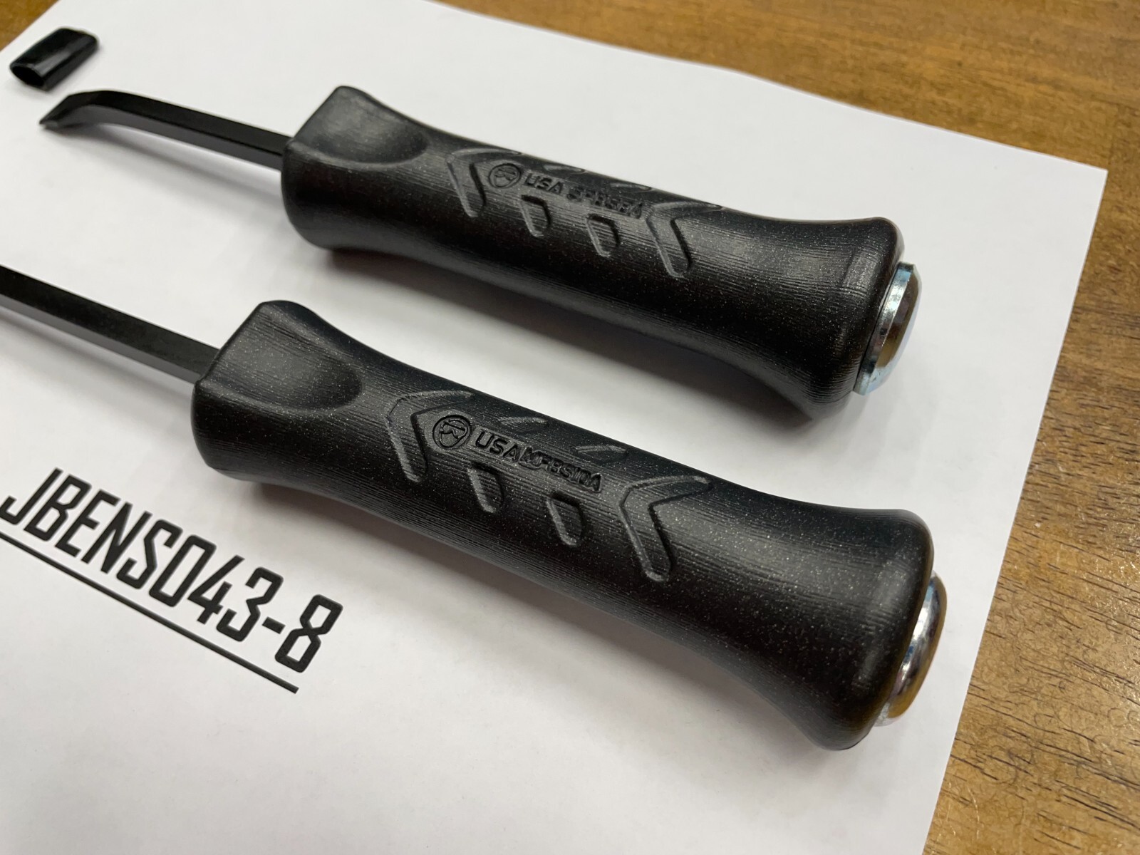 Snap-on Tools USA NEW 2pc TITANIUM Hard Grip Straight & Bent Striking ...