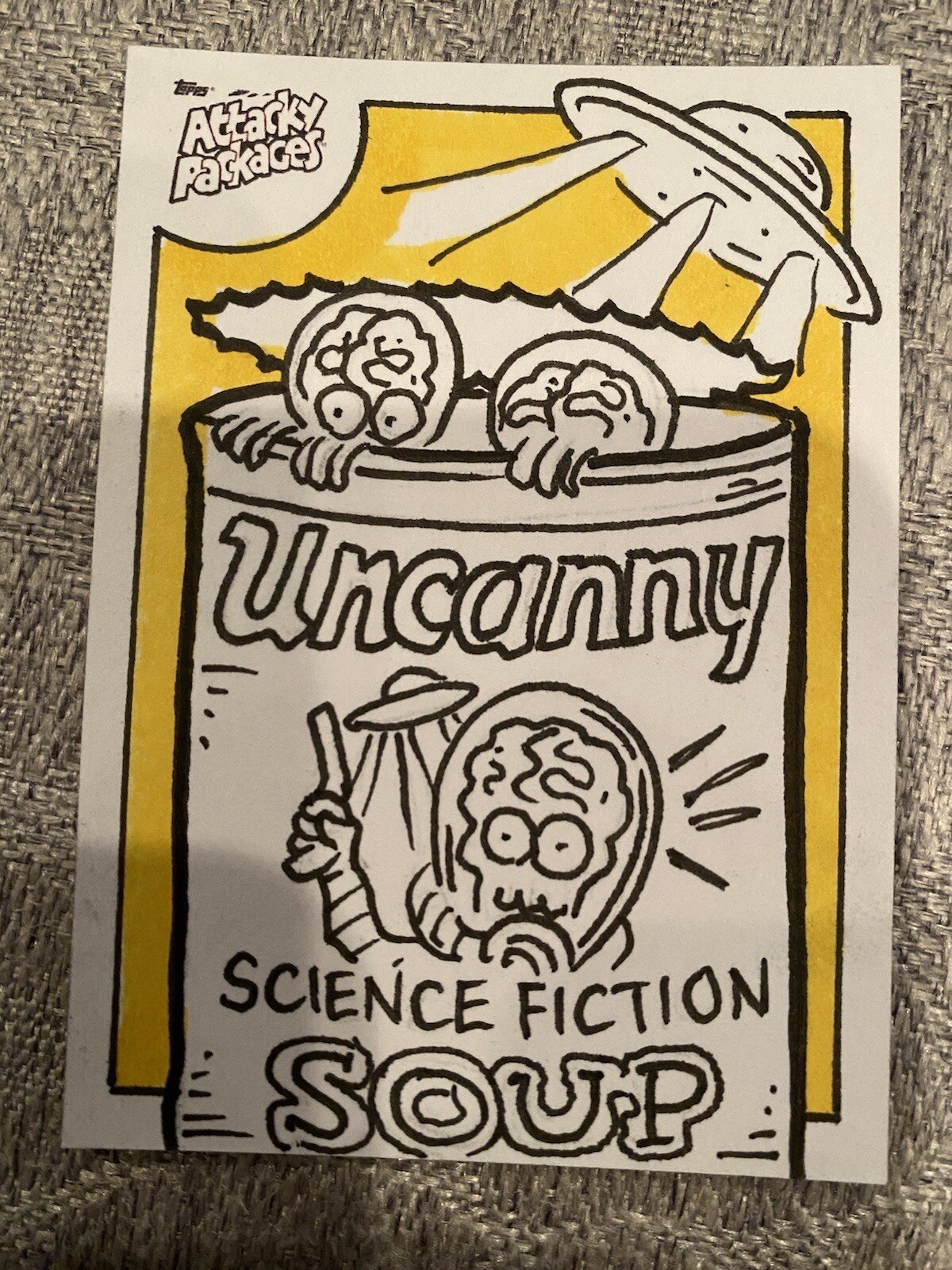 2020 MARS ATTACK WACKY PACKAGES “UNCANNY SOUP” GAVIN WILLIAMS SKETCH ...