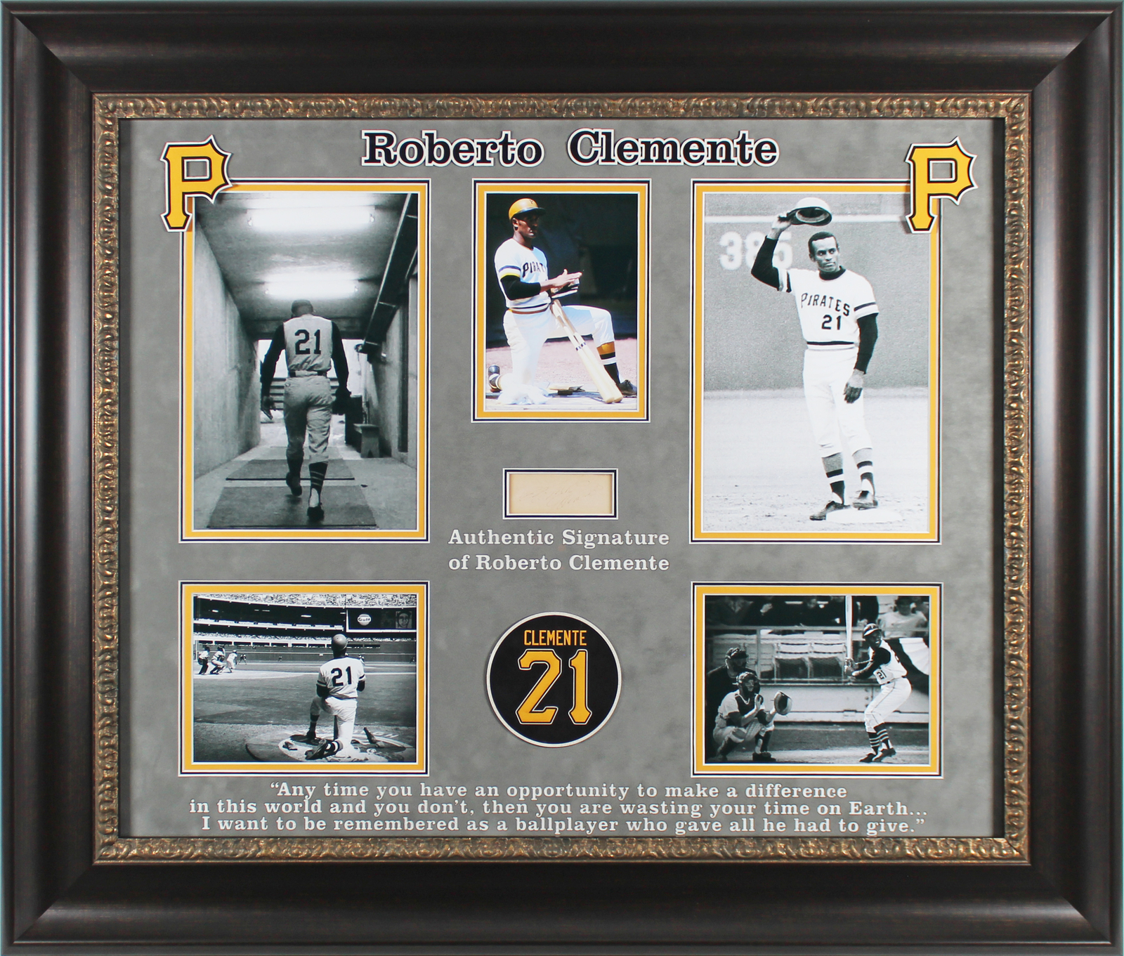 Roberto Clemente Autographed Memorabilia | Signed Photo, Jersey ...