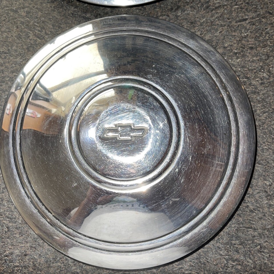 Two Police Hub Caps Chevrolet 15” Rally Wheel 1967-1969 Camaro Chevelle ...