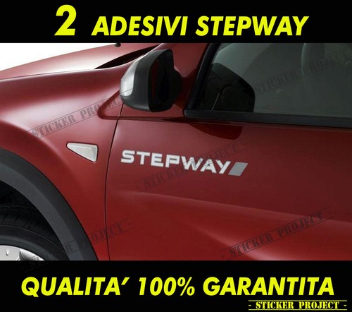 2 ADESIVI STEPWAY DACIA SANDERO DUSTER Sportello Auto Decal Stickers ...