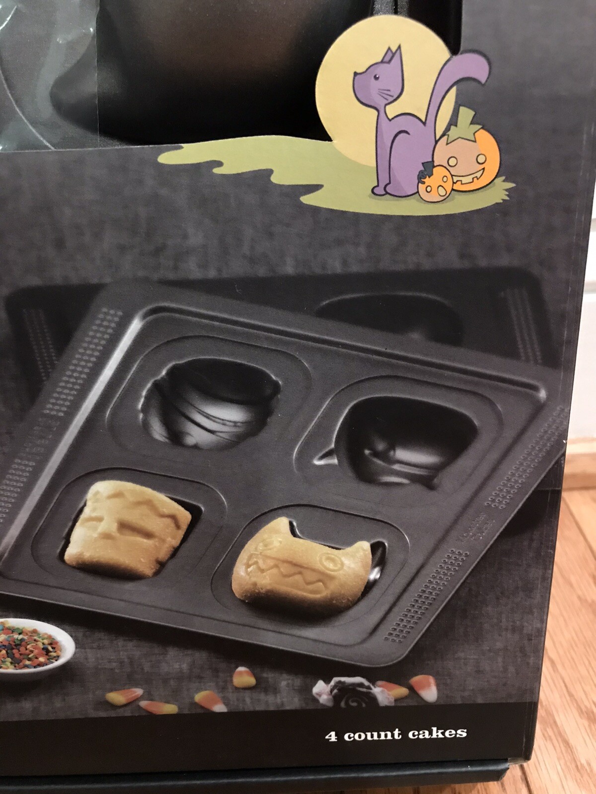 Halloween 3D Monster Cake Pan By Bradshaw Good Cook, Makes 4 Cute Cakes ...