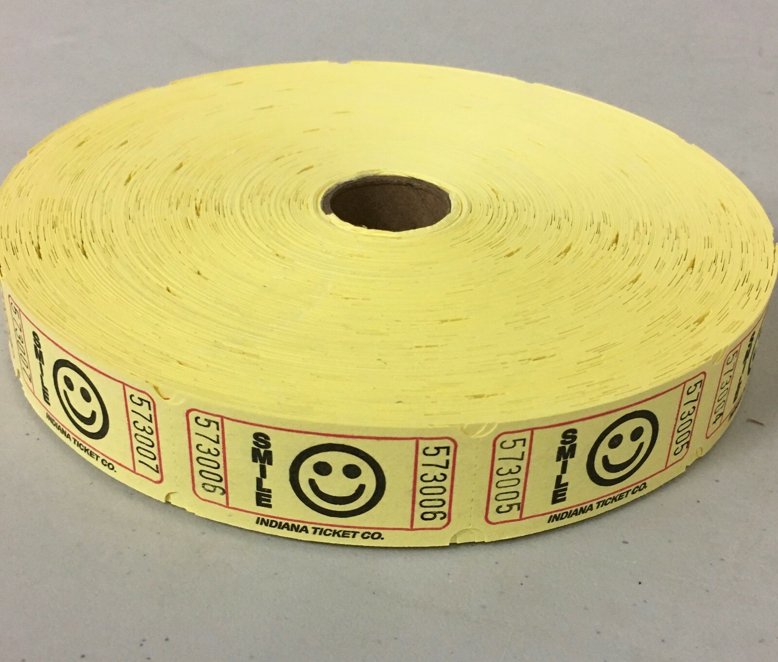 Smile Face Tickets Roll of 2000 Single Stub Smile Emoji Raffle Fun Fair ...