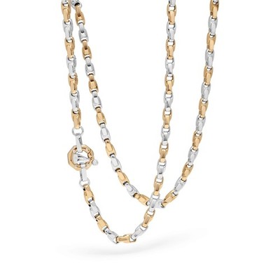 BARAKA Men's GC314001BGLU600002 Nexus Collection Gold & Diamonds Chain ...