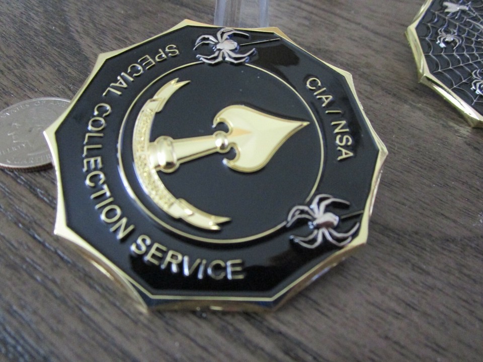 Special Collection Service CIA NSA Spider Web Challenge Coin | eBay