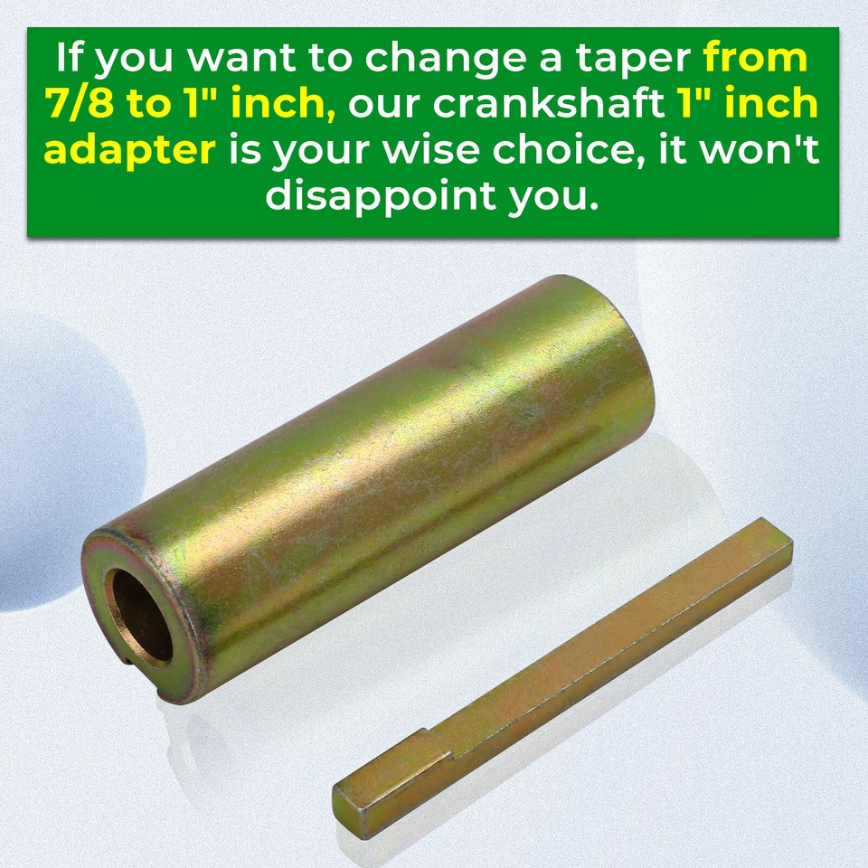 Crank Shaft Adapter 7/8 Taper to 1" to Generator Pressure Engine ...