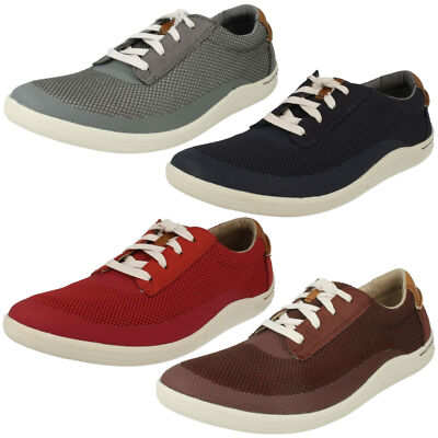 MENS CLARKS MAPPED EDGE LACE UP CASUAL LIGHTWEIGHT LACE UP SHOES ...
