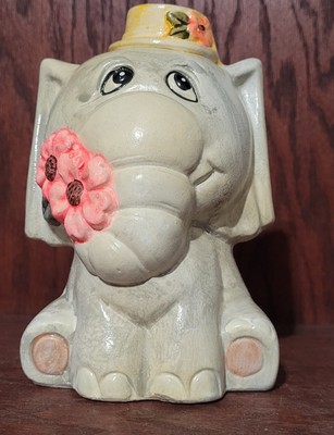 Vintage Enesco Elephant Coin Bank | eBay