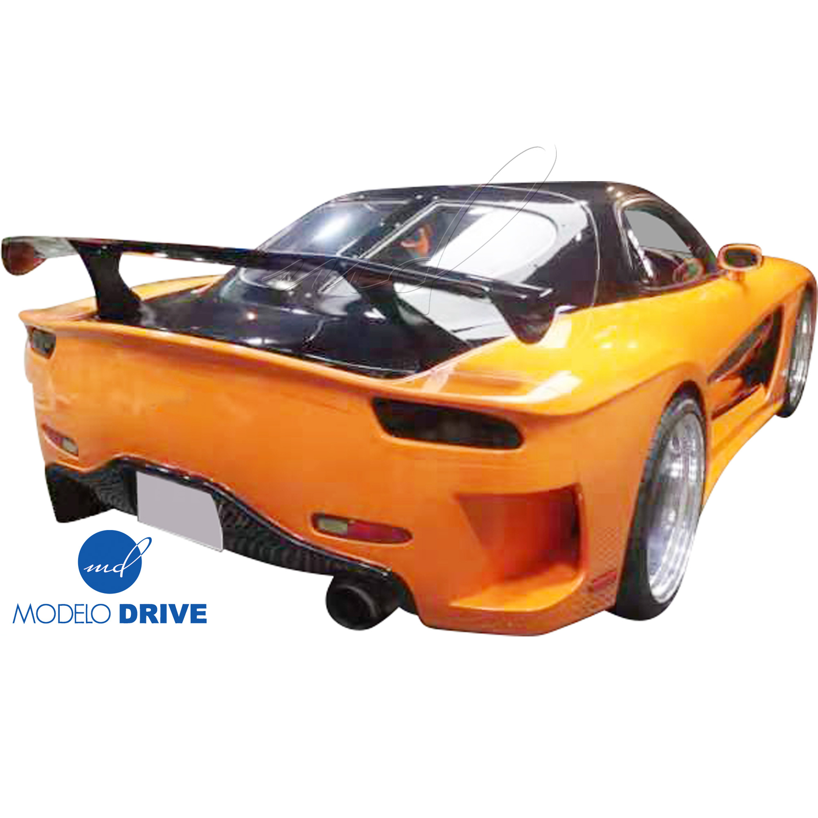 ModeloDrive FRP VSID FN Wide Body Spoiler Wing FD3S for RX-7 Mazda 93 ...