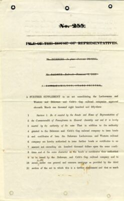 Act Supplement No. 255 of 1853 - Miscellaneous | eBay