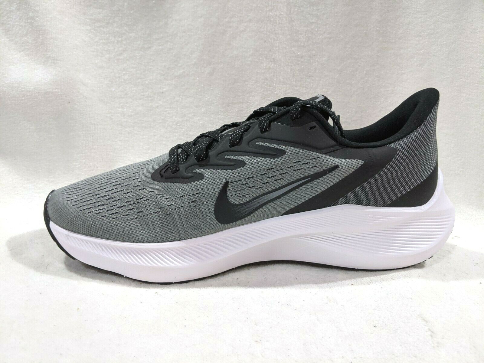 Nike Men's Zoom Winflo 7 Grey/Black/White Running Shoes - Assorted ...