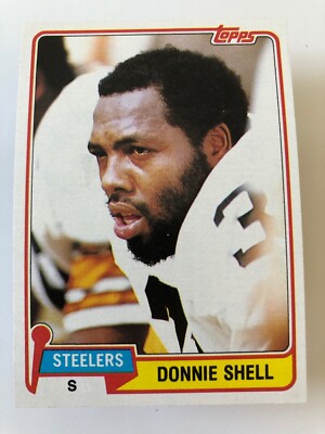 1981 TOPPS DONNIE SHELL PITTSBURGH STEELERS FOOTBALL CARD #90 HOF 2020 ...