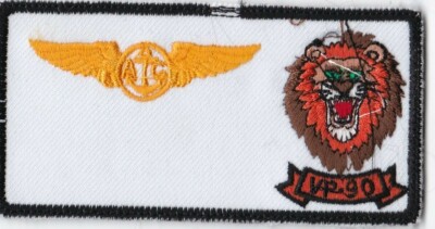 USN Aircrew VP-90 Lions Patron 90 Nametag Wing Patch A-3 | eBay