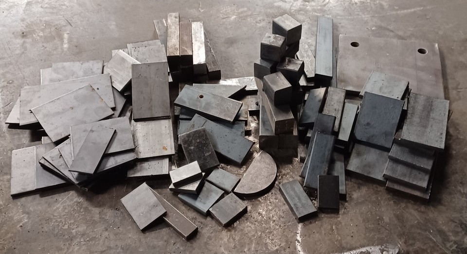 Mix lot 5+Lbs A36 flat iron metal plate square bar steel stock 1/8" 1/4 ...