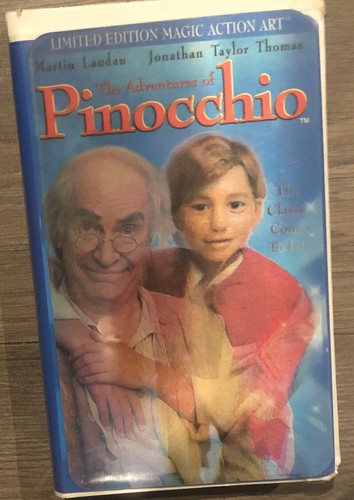 Pinocchio Limited Edition Magic Action Art Clamshell VHS Jonathan ...