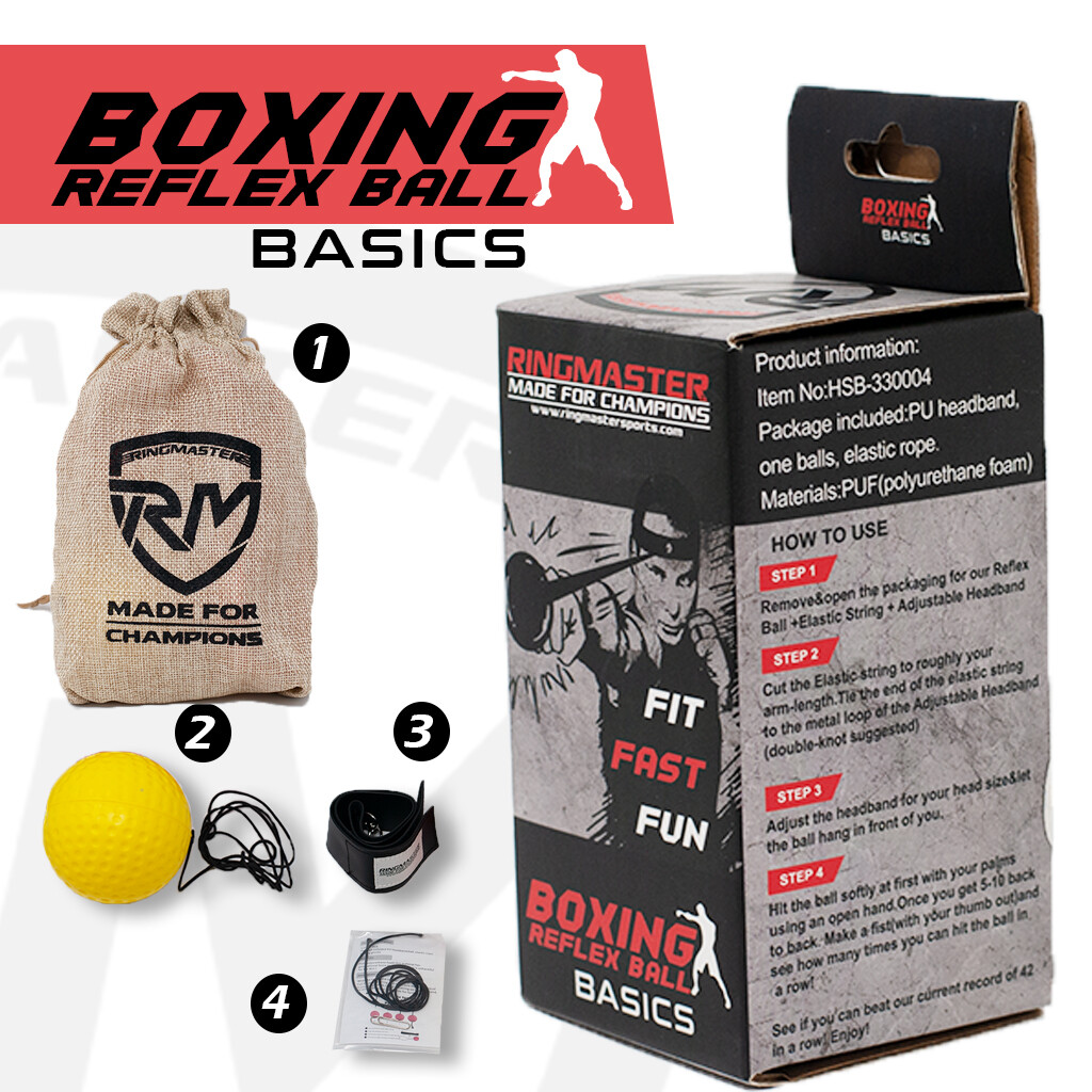RingMaster Boxing Reflex Ball Head Speed Punch Kickboxing MMA Martial ...